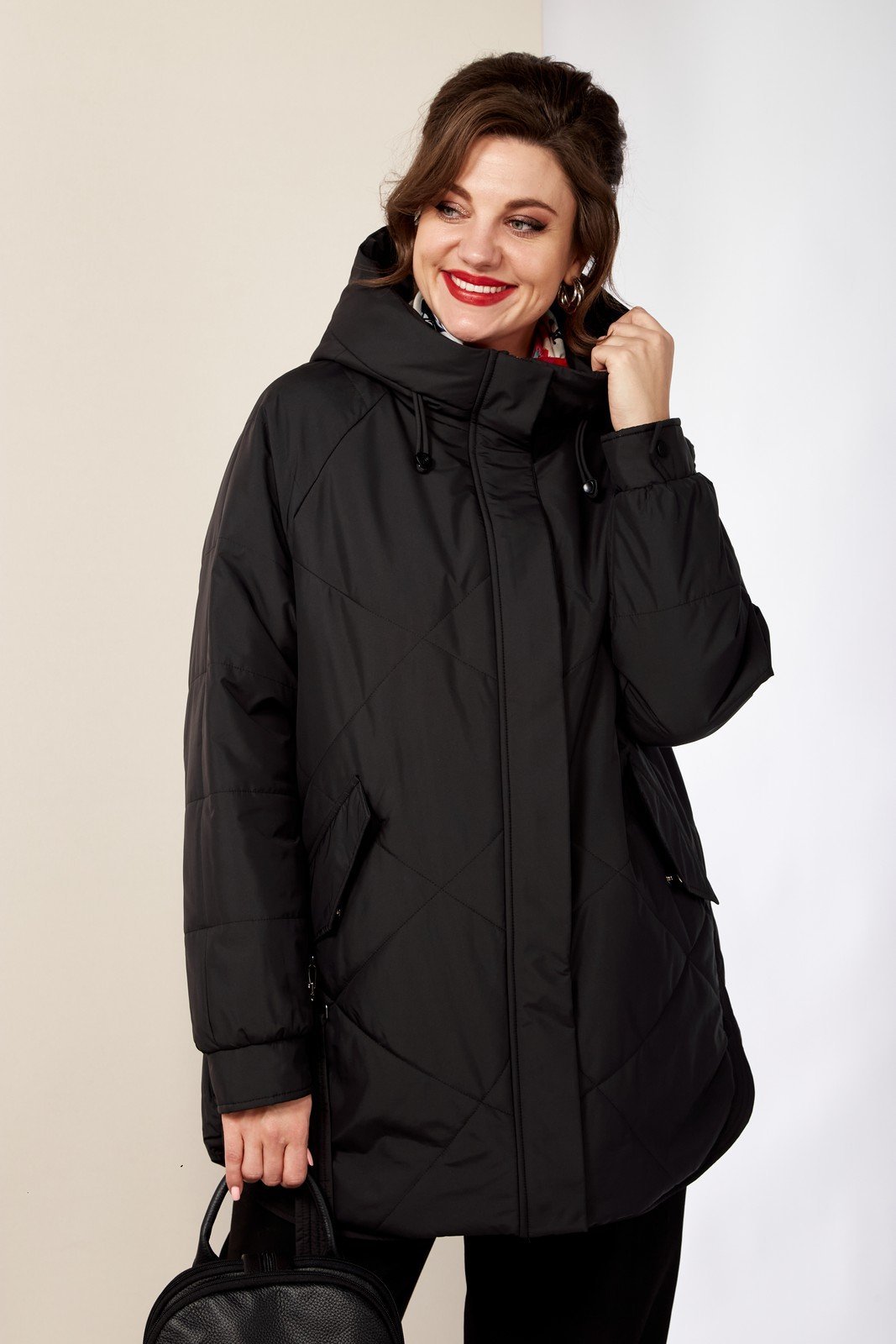 Куртка 2138 черный Shetti купить в интернет магазине Велесмода